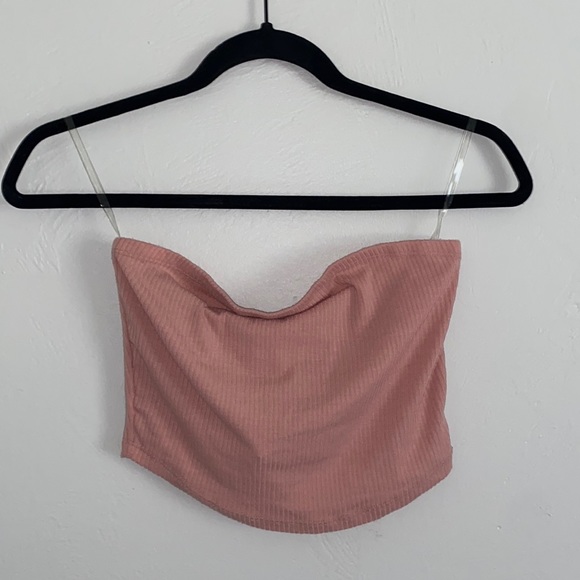 Tops | Nwt Bozzolo Pink Ribbed Tube Top | Poshmark
